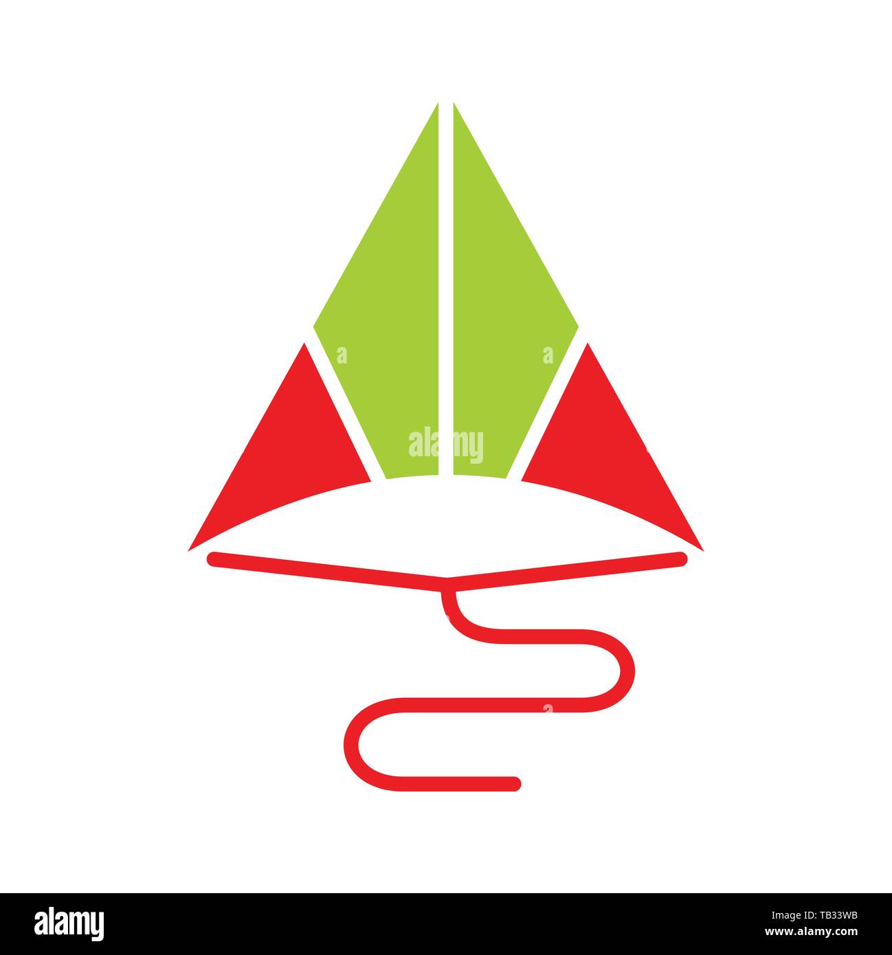 Kite icon on black background for graphic and web design. Simple vector ...