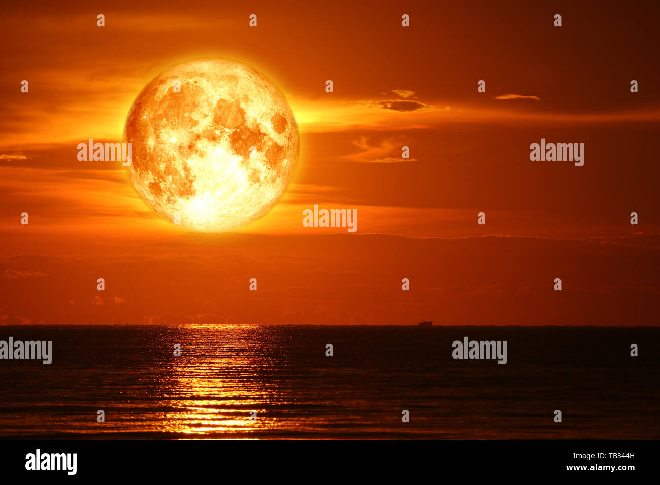 super snow moon back on night sky silhouette cloud, Elements of this ...