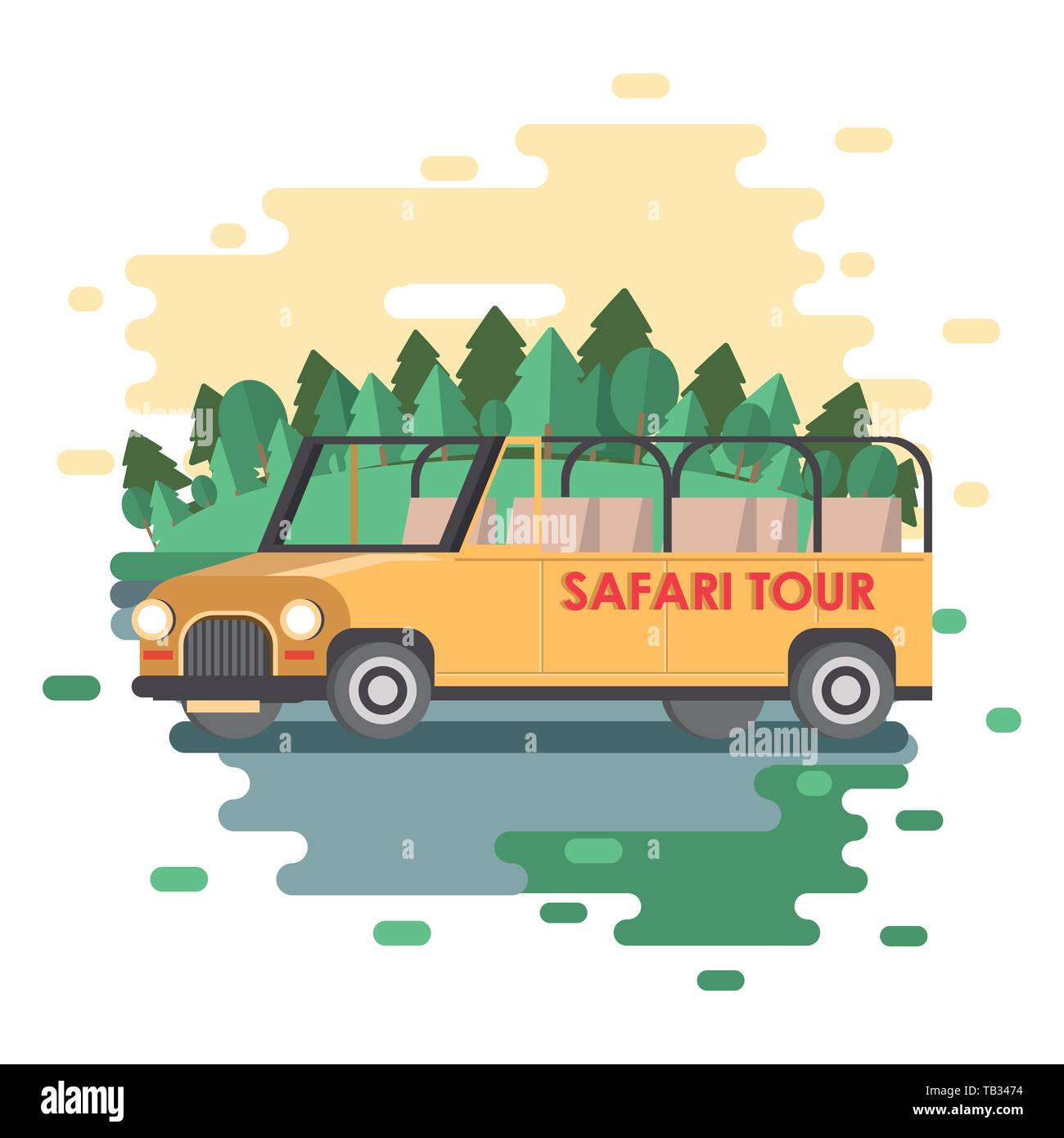 Safari Truck Clipart