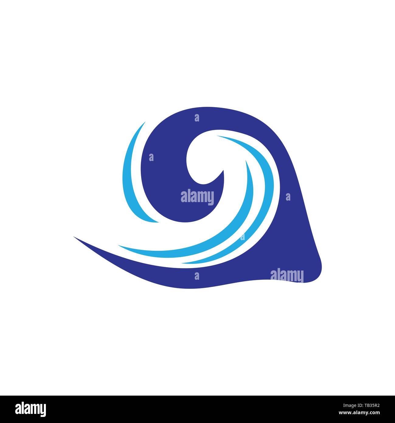 Wave icon on background for graphic and web design. Simple vector sign ...