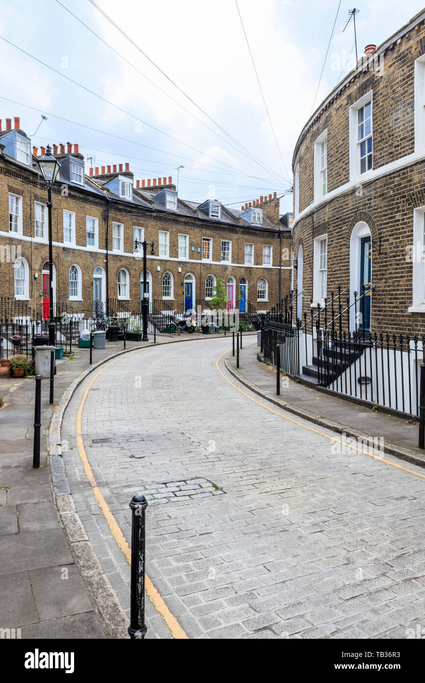 Victorian townhouses in Keystone Crescent, a residential street in King ...
