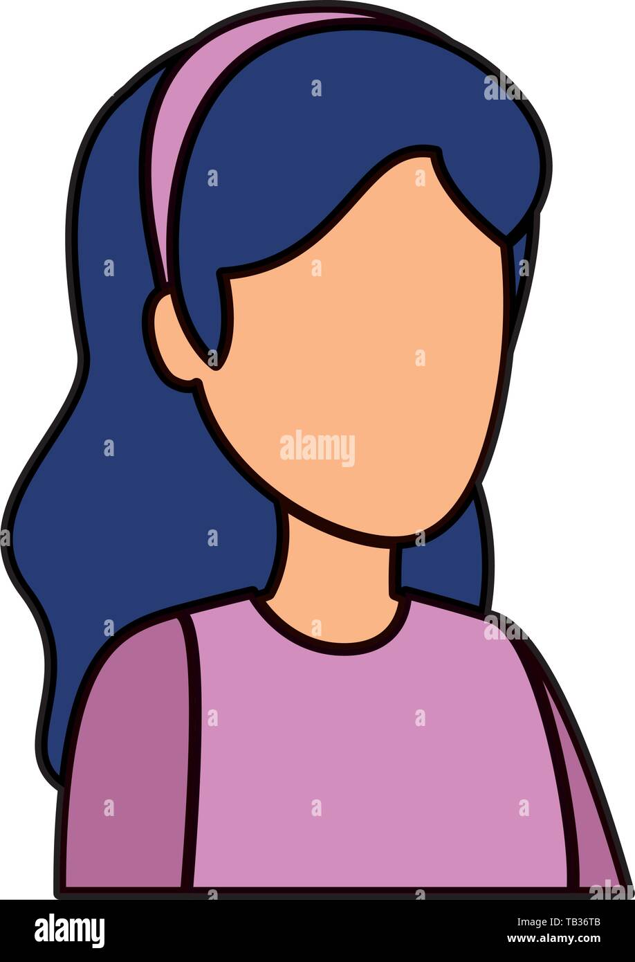 cute young woman avatar character Stock Vector Image & Art - Alamy