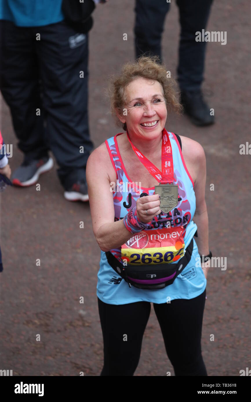 The 2019 Virgin Money London Marathon Featuring: Jane Slaughter Where ...