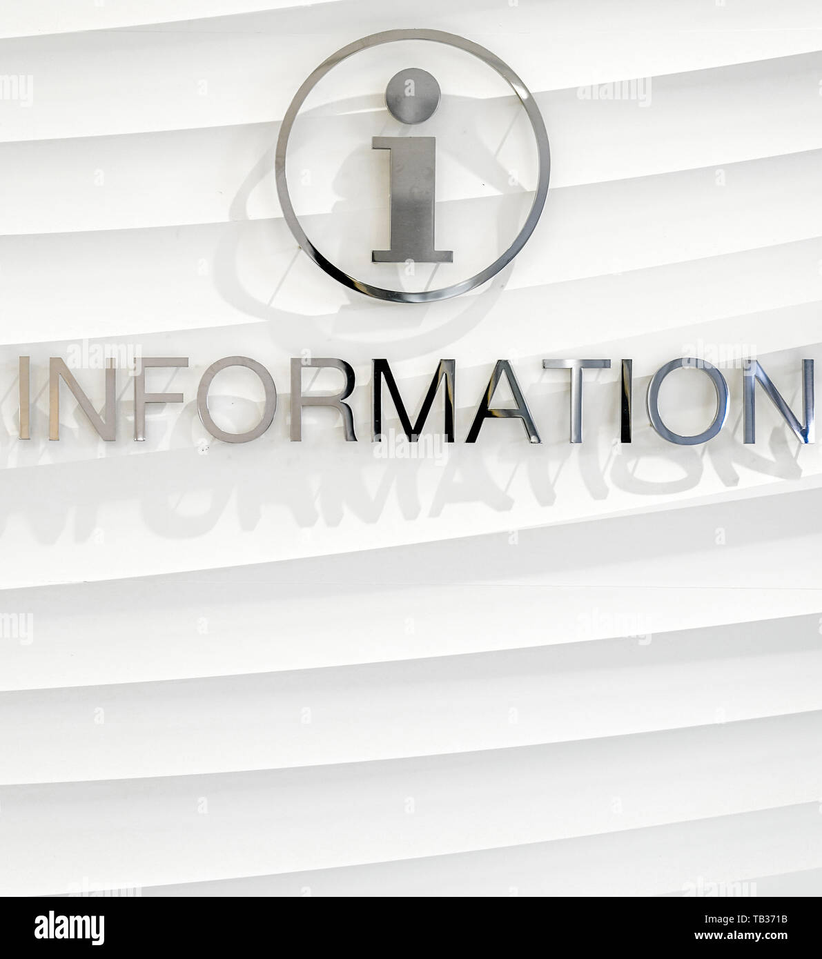 Information backdrop and banner in the right hand side, have empty ...