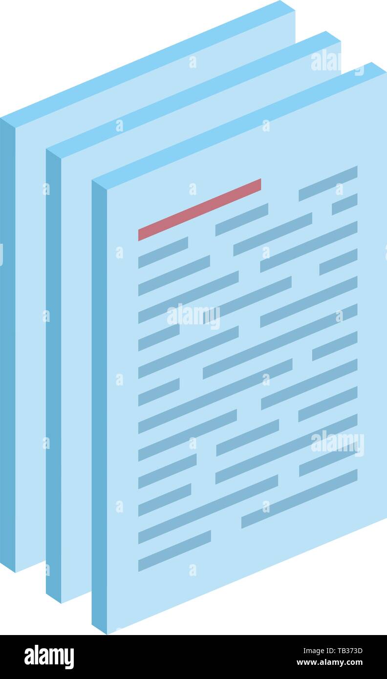 paper document files isolated icon Stock Vector Image & Art - Alamy