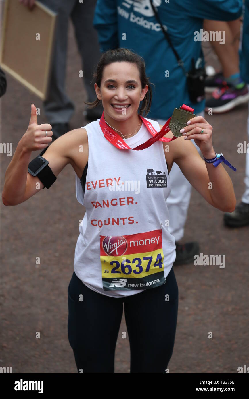 The 2019 Virgin Money London Marathon Featuring: atmosphere Where ...