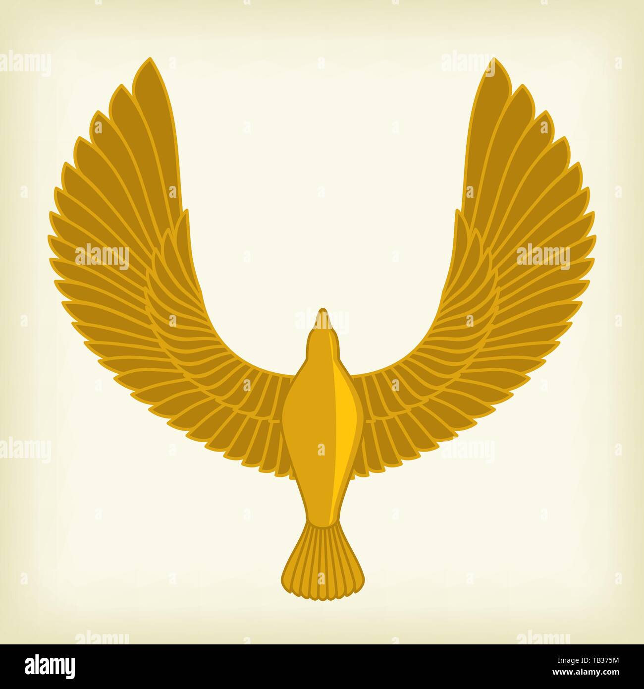 The golden bird Stock Vector Images - Alamy