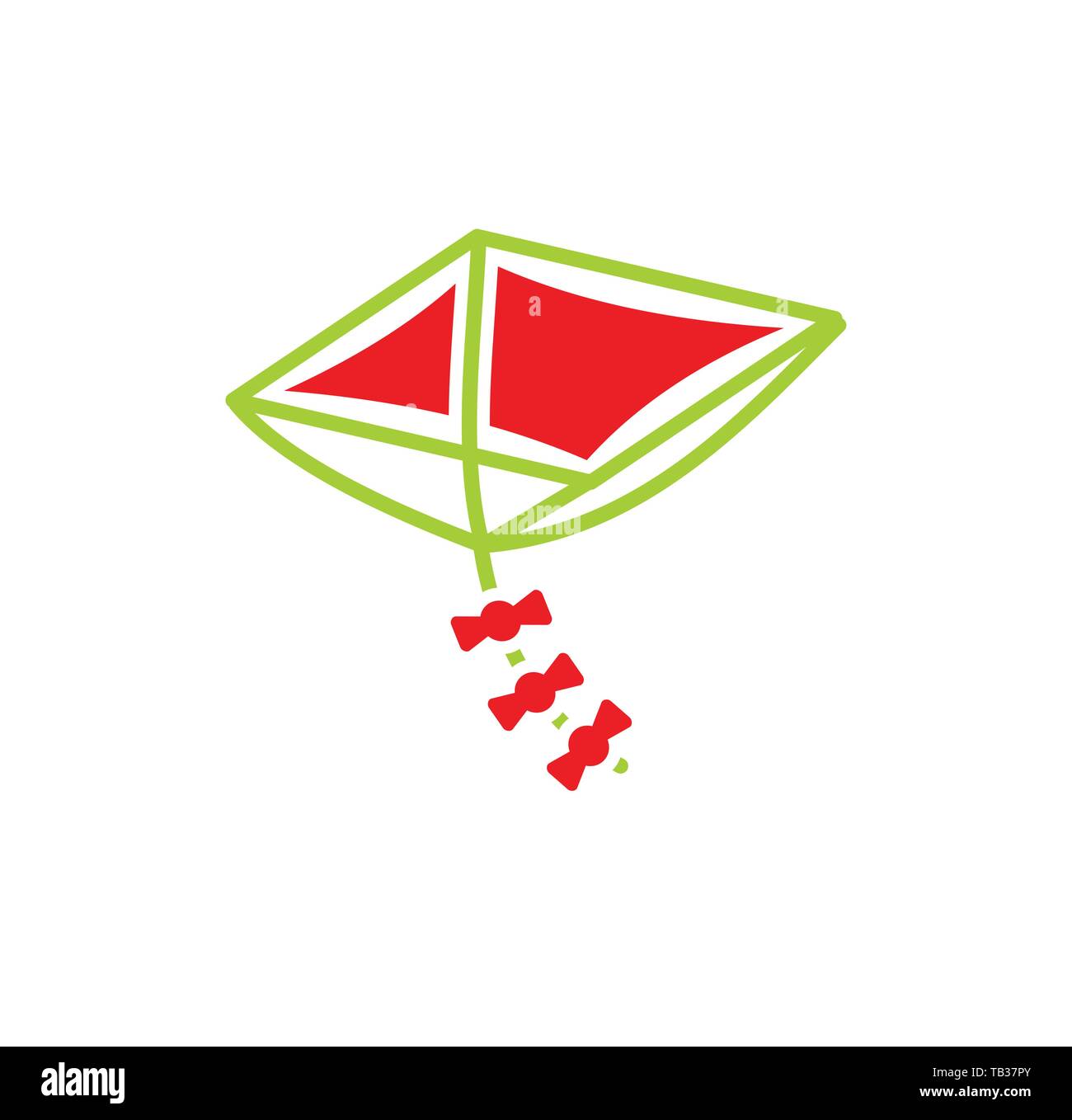 Kite icon on black background for graphic and web design. Simple vector ...