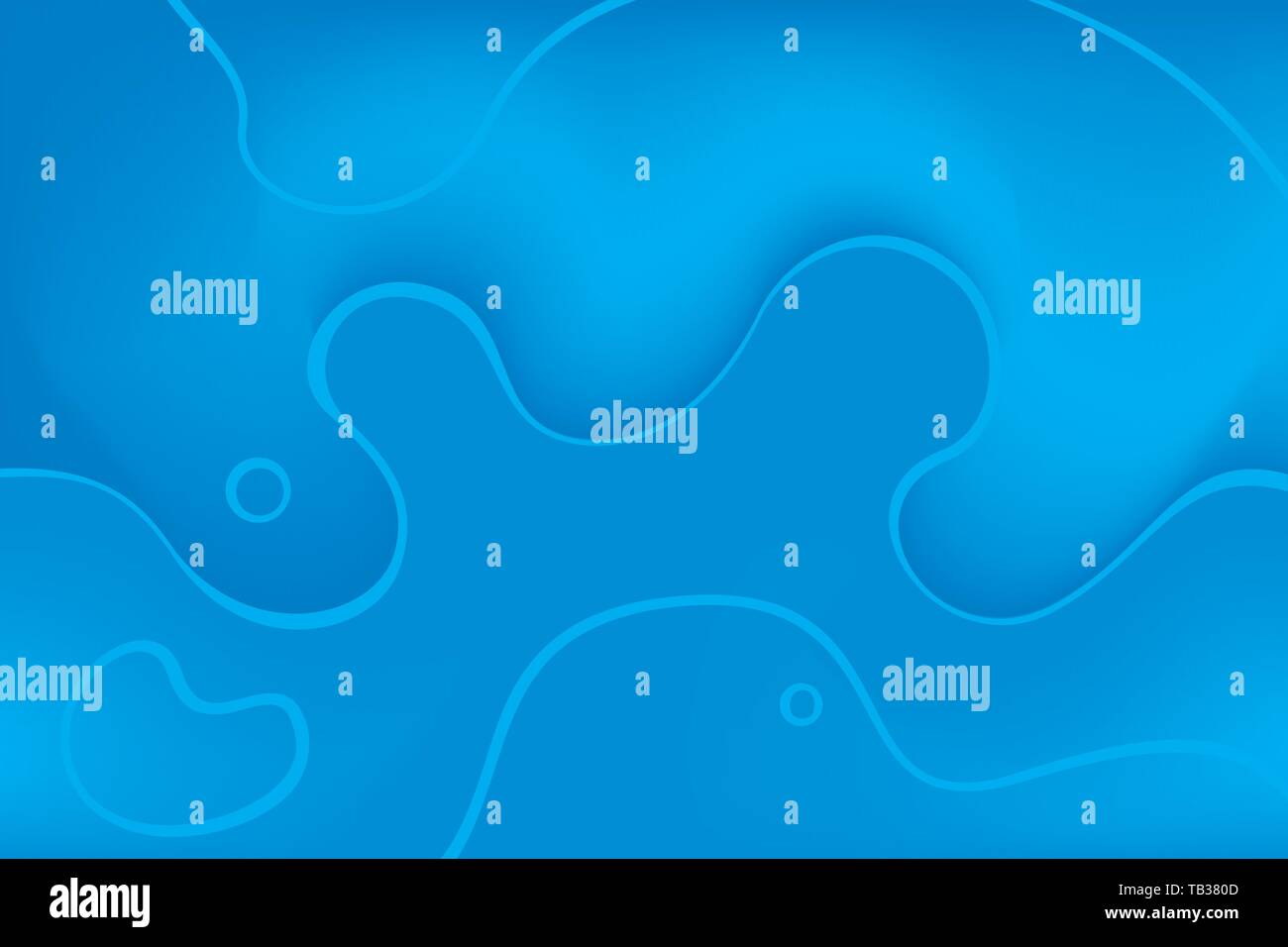 Vector illustration. Curve background in blue tones. Level ground ...