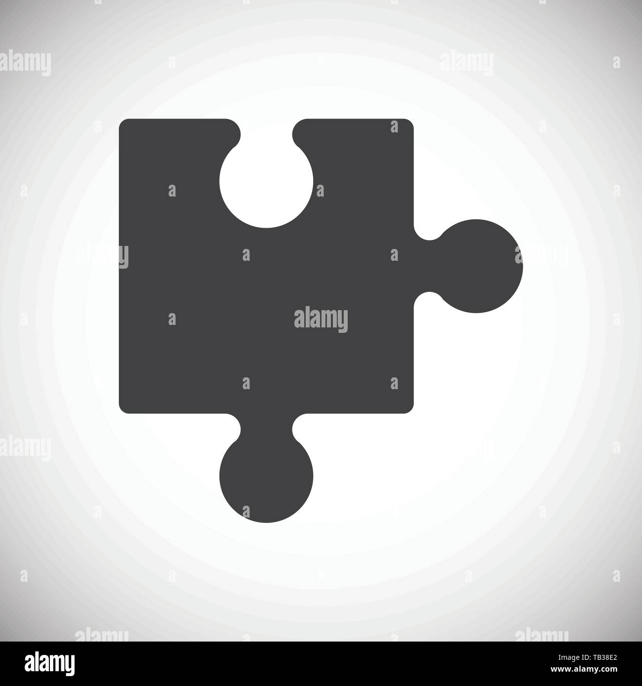 Puzzle icon on background for graphic and web design. Simple vector ...