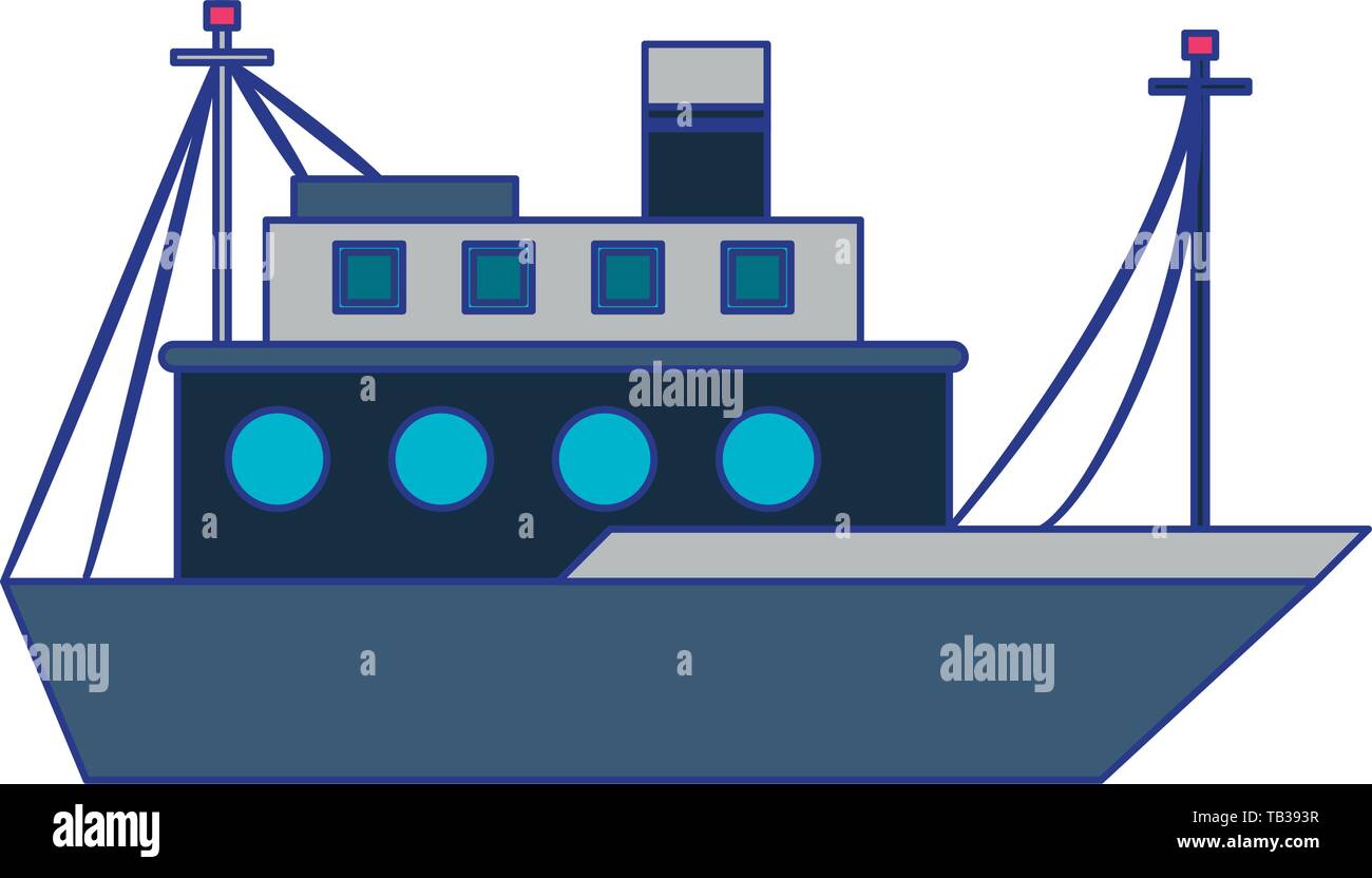 Cartoon Boat Side