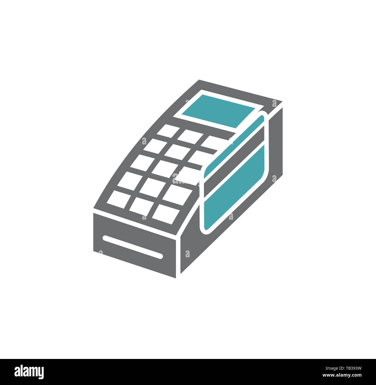 Pos terminal icon on background for graphic and web design. Simple ...