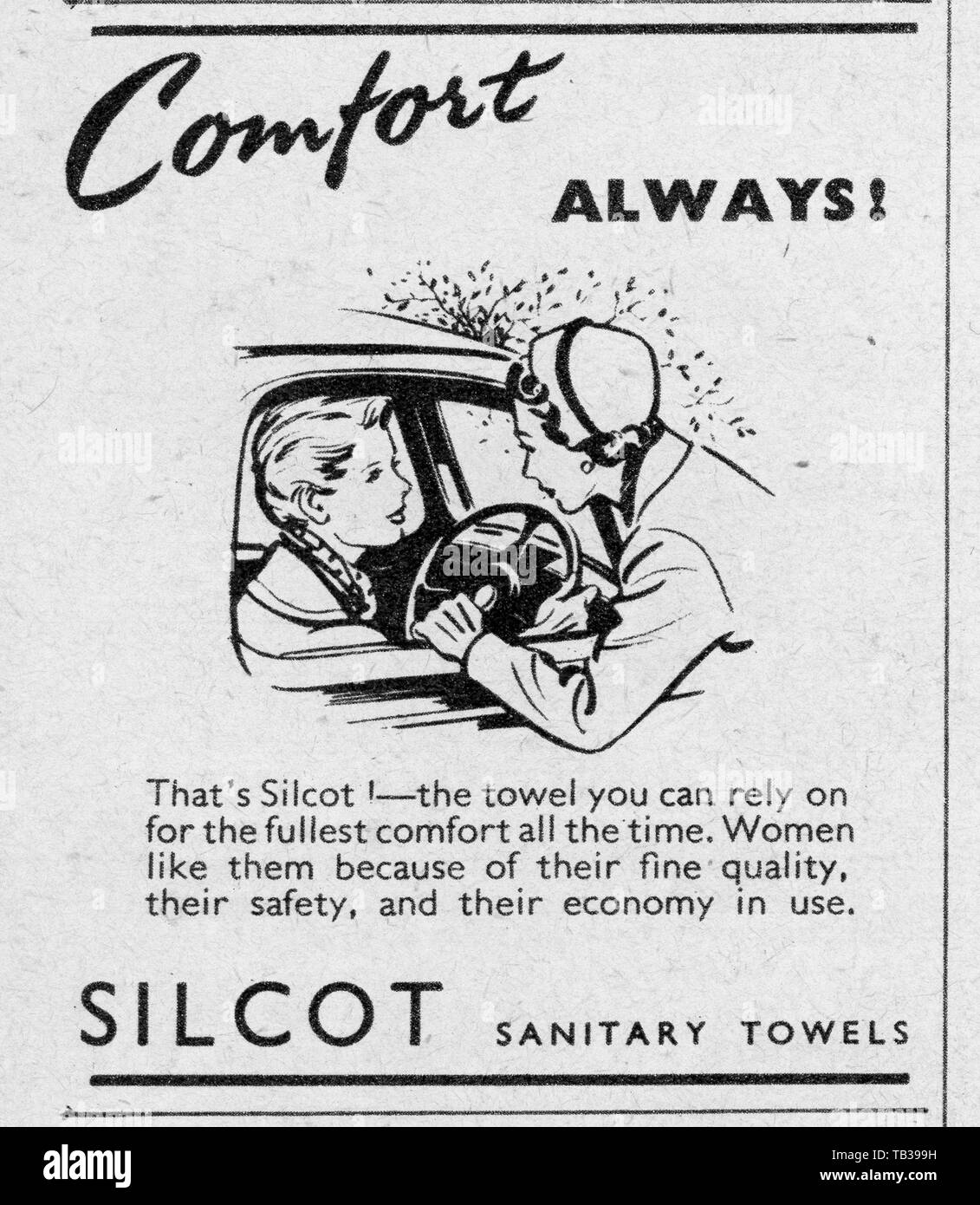Silcot sanitary towels hi-res stock photography and images - Alamy