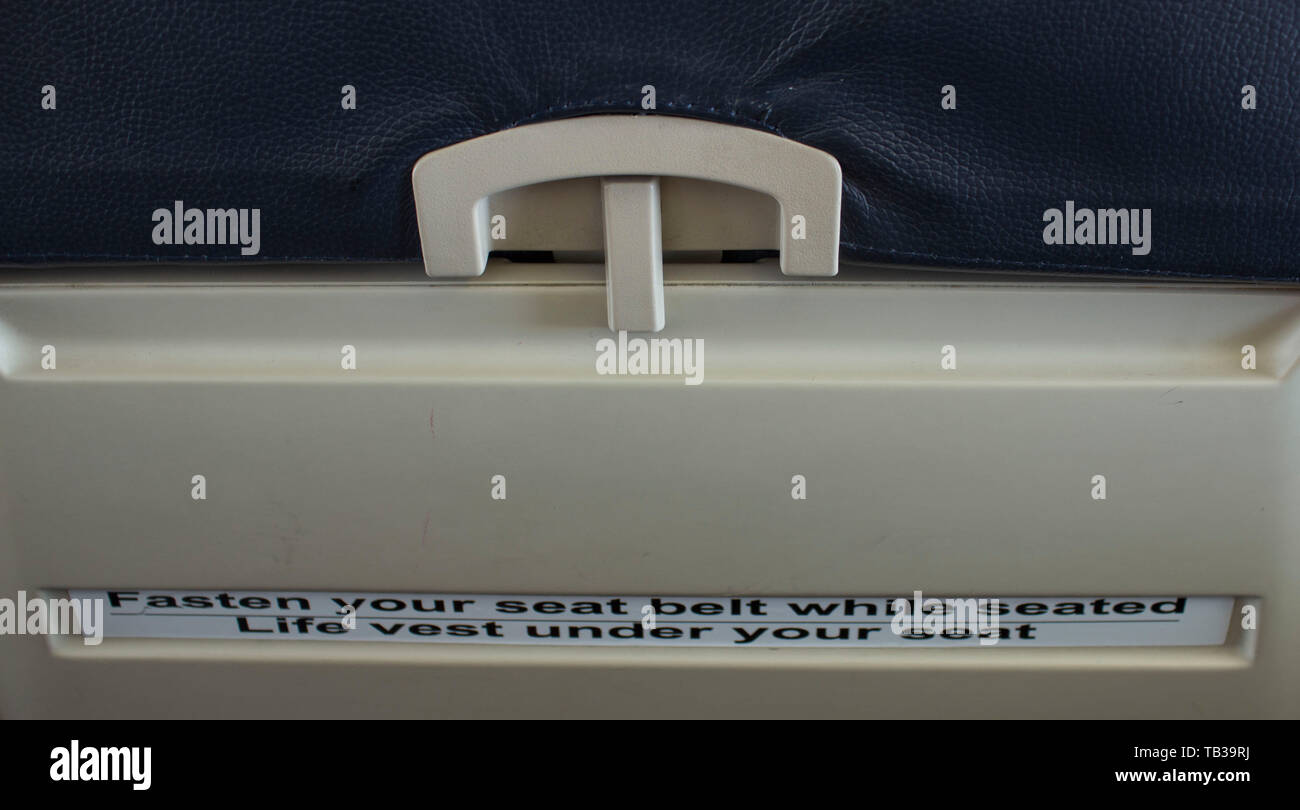 Back of plane seat hi-res stock photography and images - Alamy