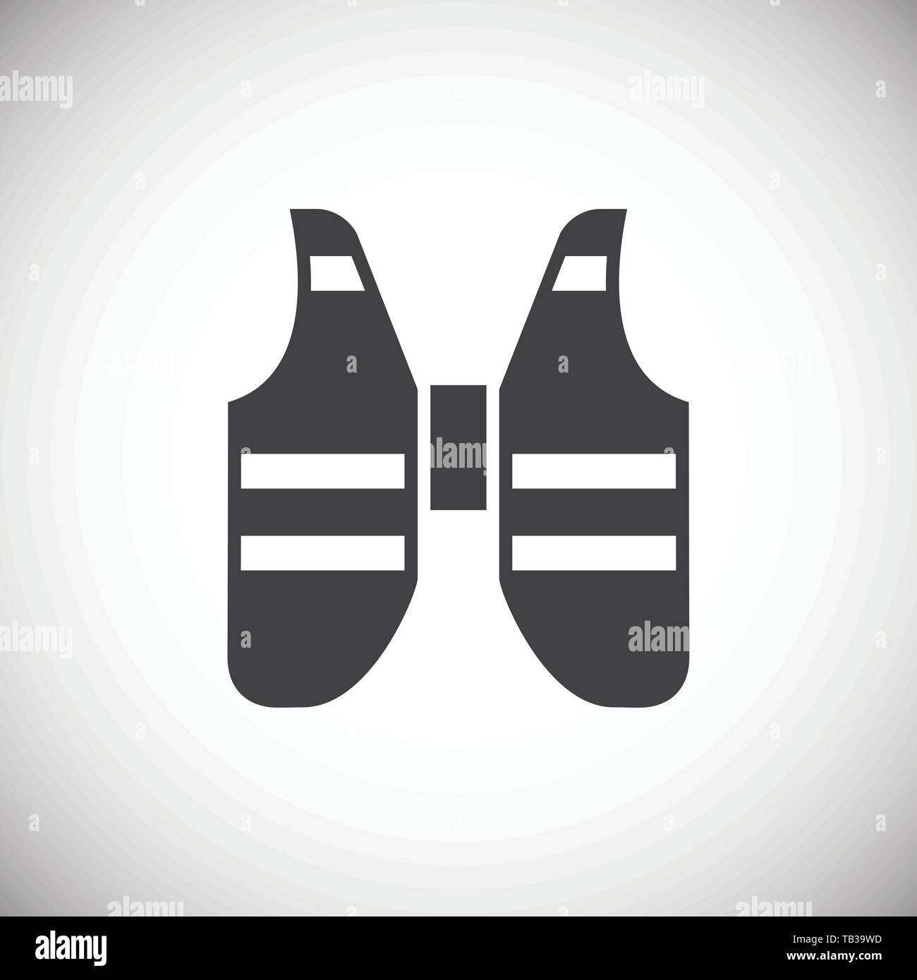 Life vest icons set on background for graphic and web design. Simple ...