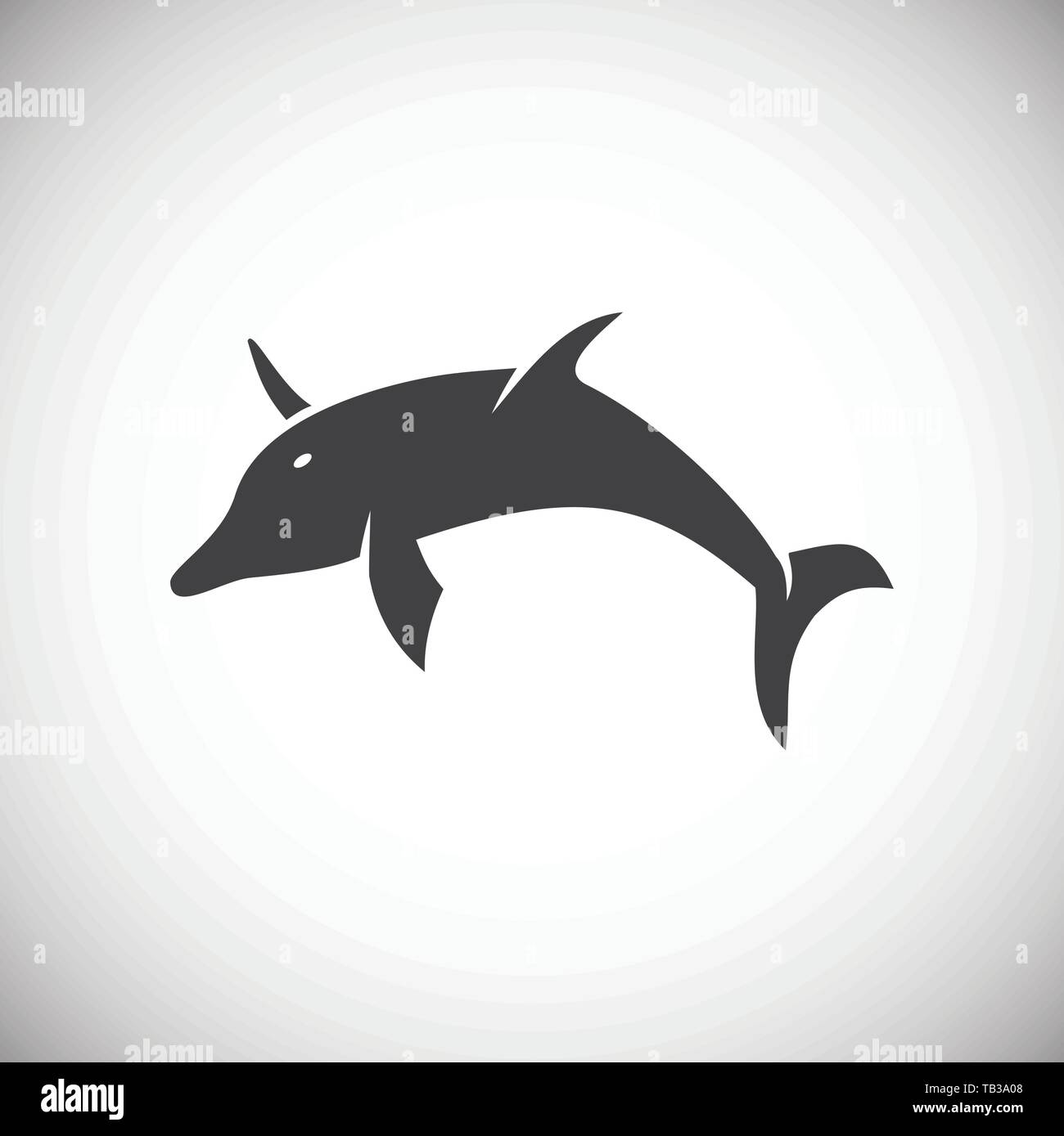 Dolphin icon on background for graphic and web design. Simple ...
