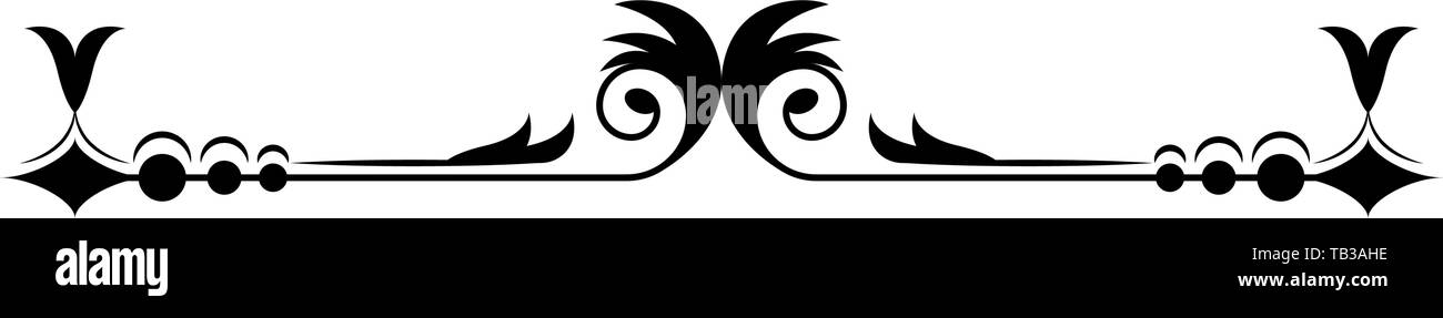 Decorative swirl border ornament, Victorian wedding design frame ...