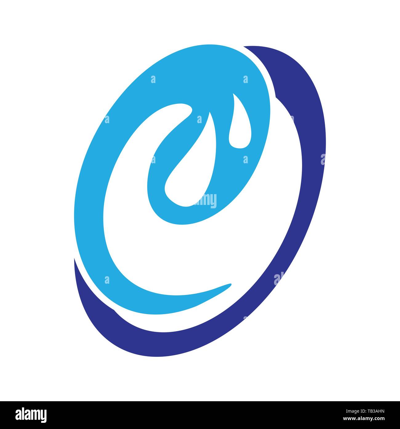 Wave icon on background for graphic and web design. Simple vector sign ...