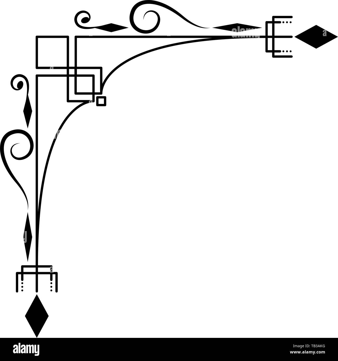 Vertical Wedding Swirl Designs