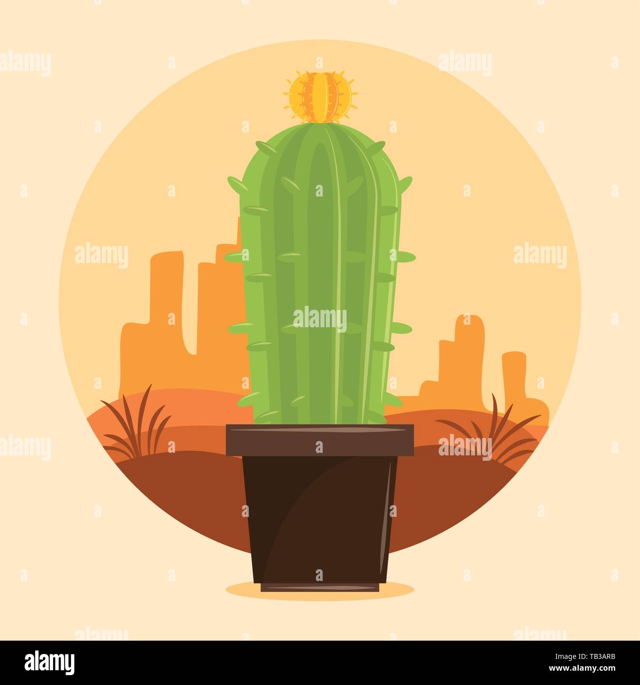 Vector desertscape hi-res stock photography and images - Alamy