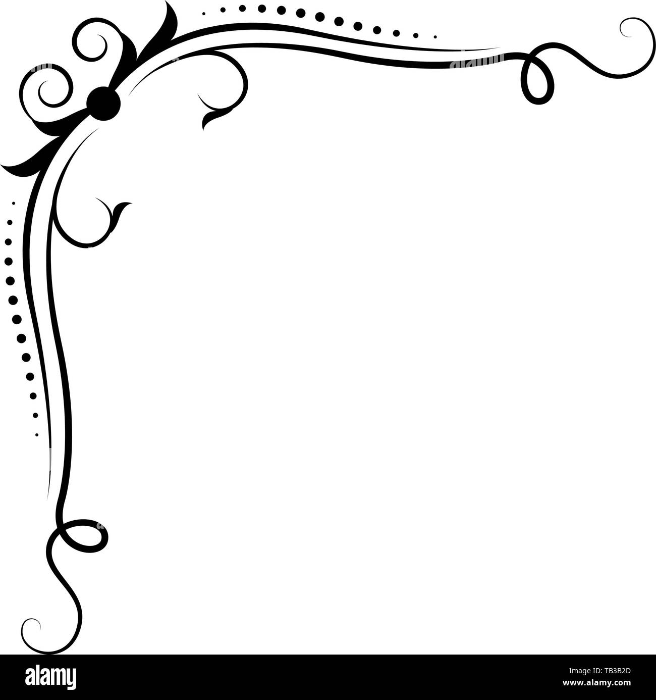 Victorian Corner Border Design