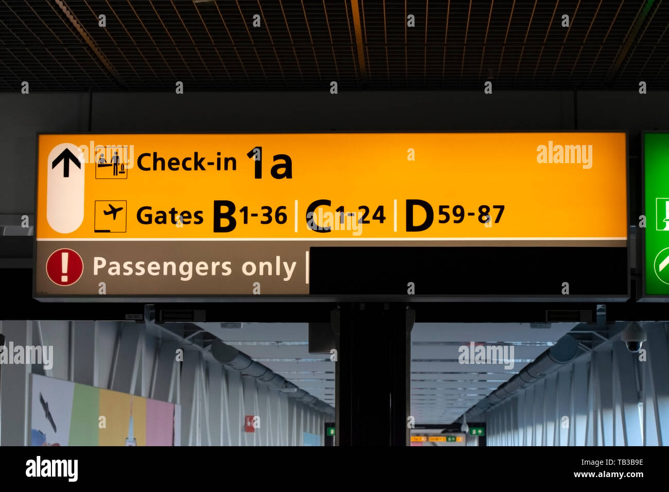 Billboard Check In At Schiphol The Netherlands 2019 Stock Photo - Alamy