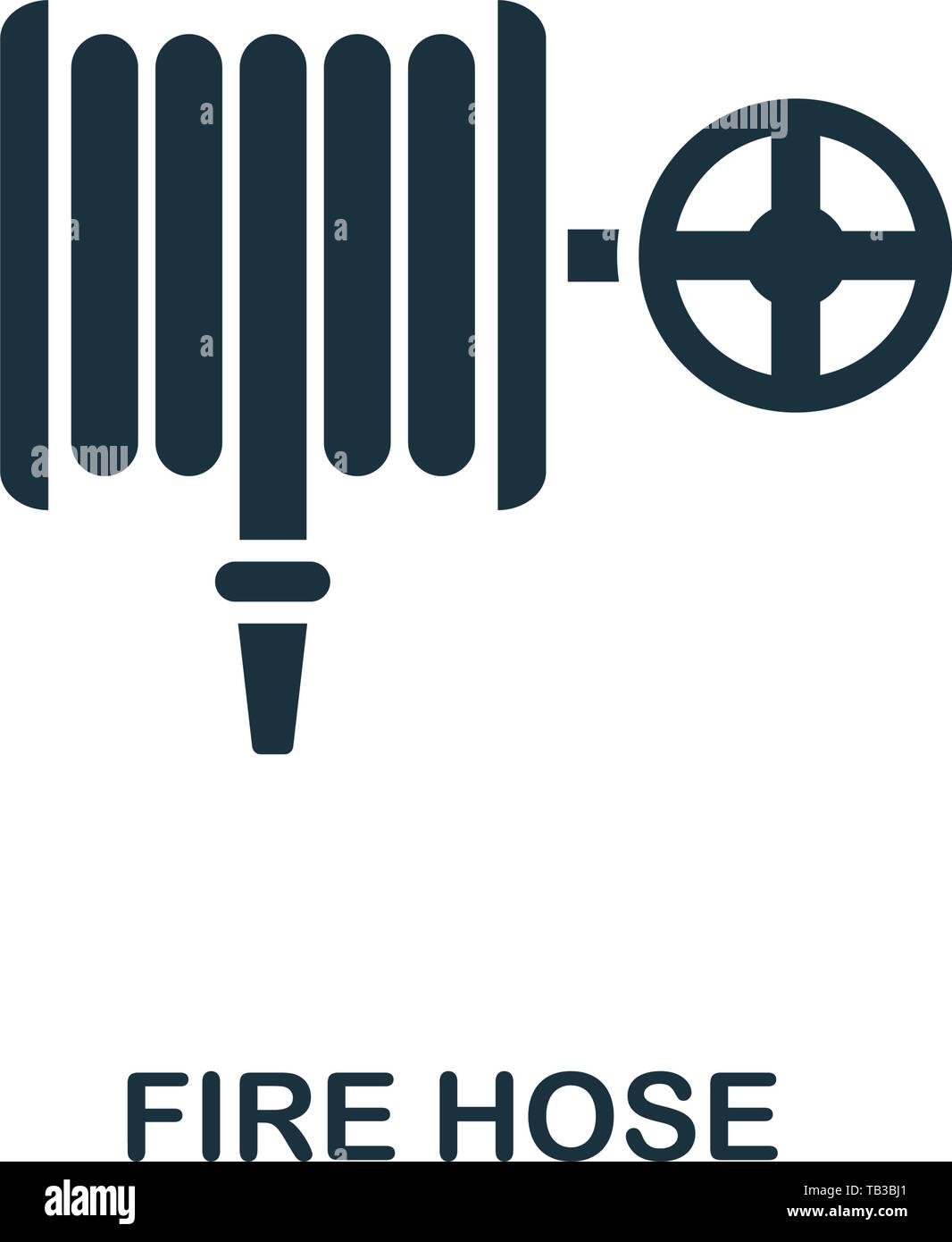 Fire hose reel symbol sign hi-res stock photography and images - Alamy