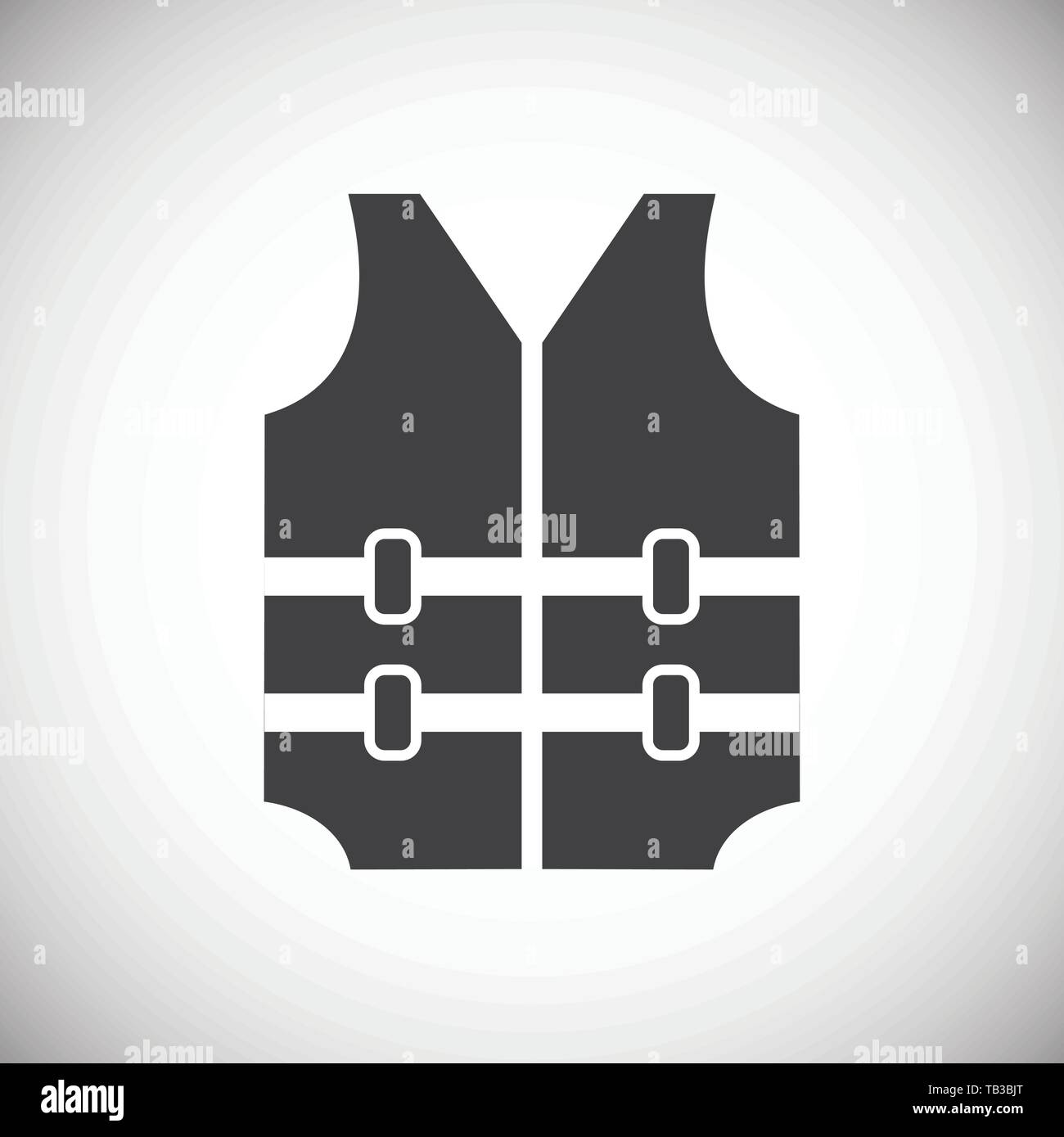 Life vest icons set on background for graphic and web design. Simple ...