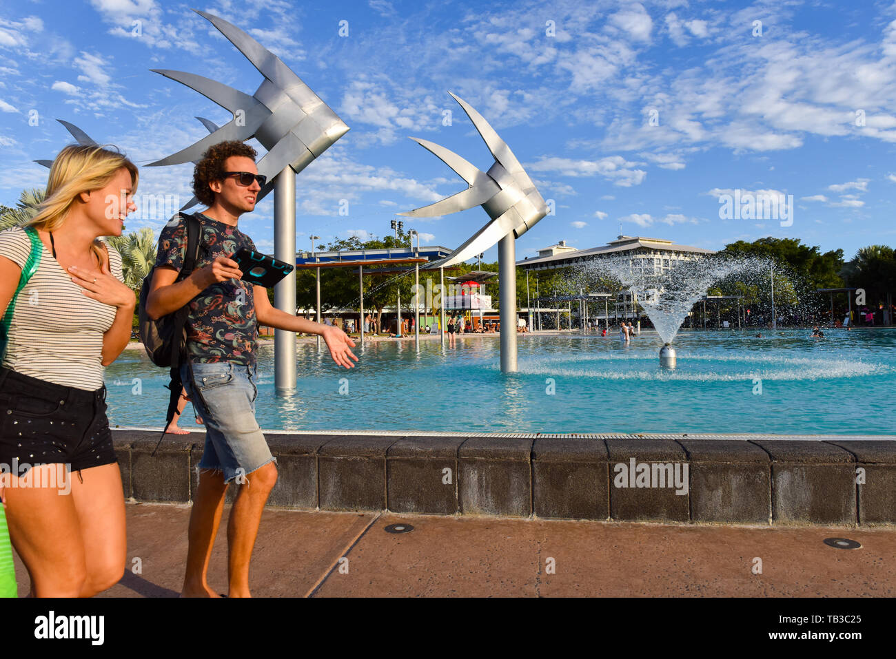Cairns, Australia, Swimming pool Stock Photo - Alamy