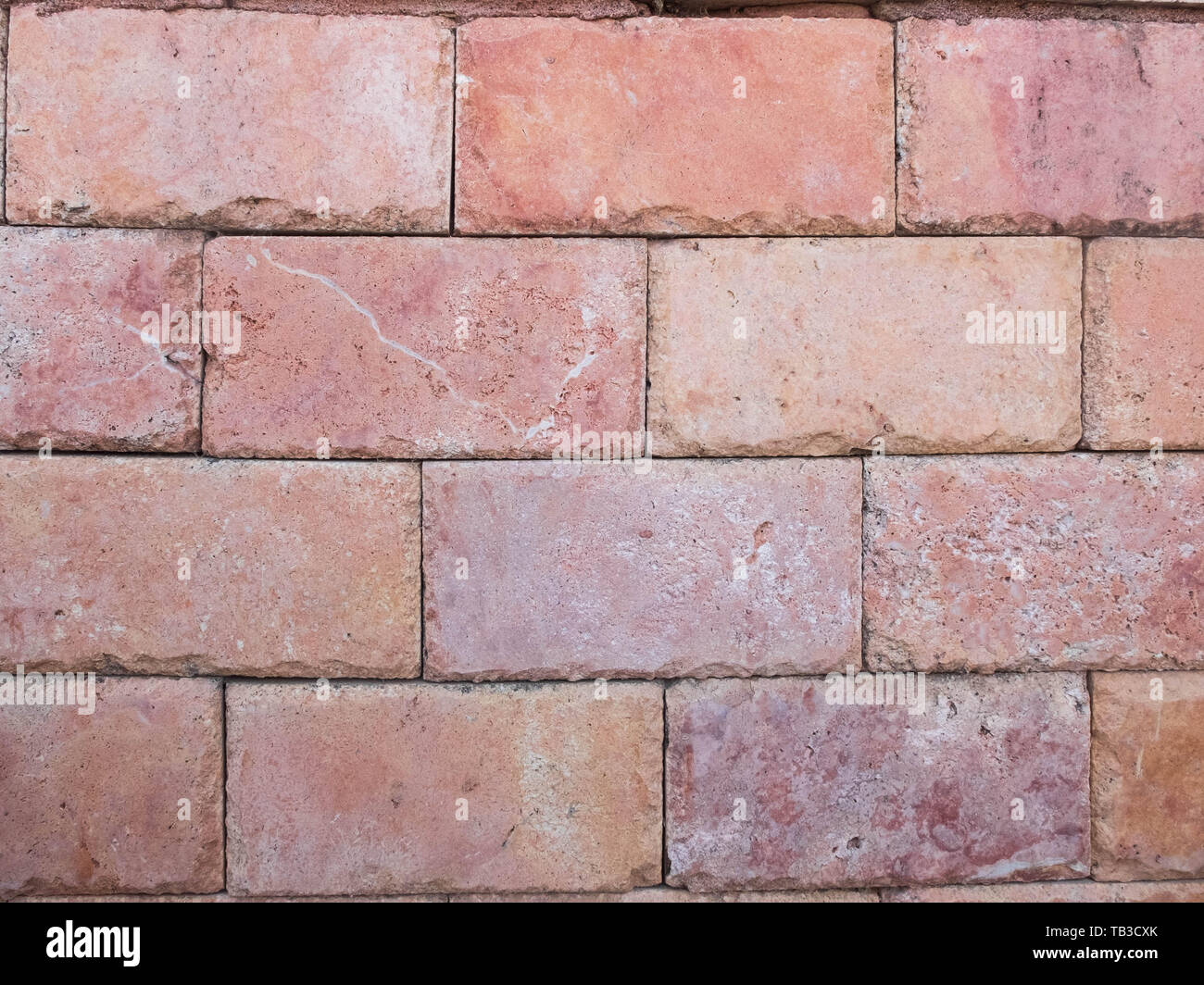 Pink brick wall. Brickwork seamless pattern abstract texture Stock ...