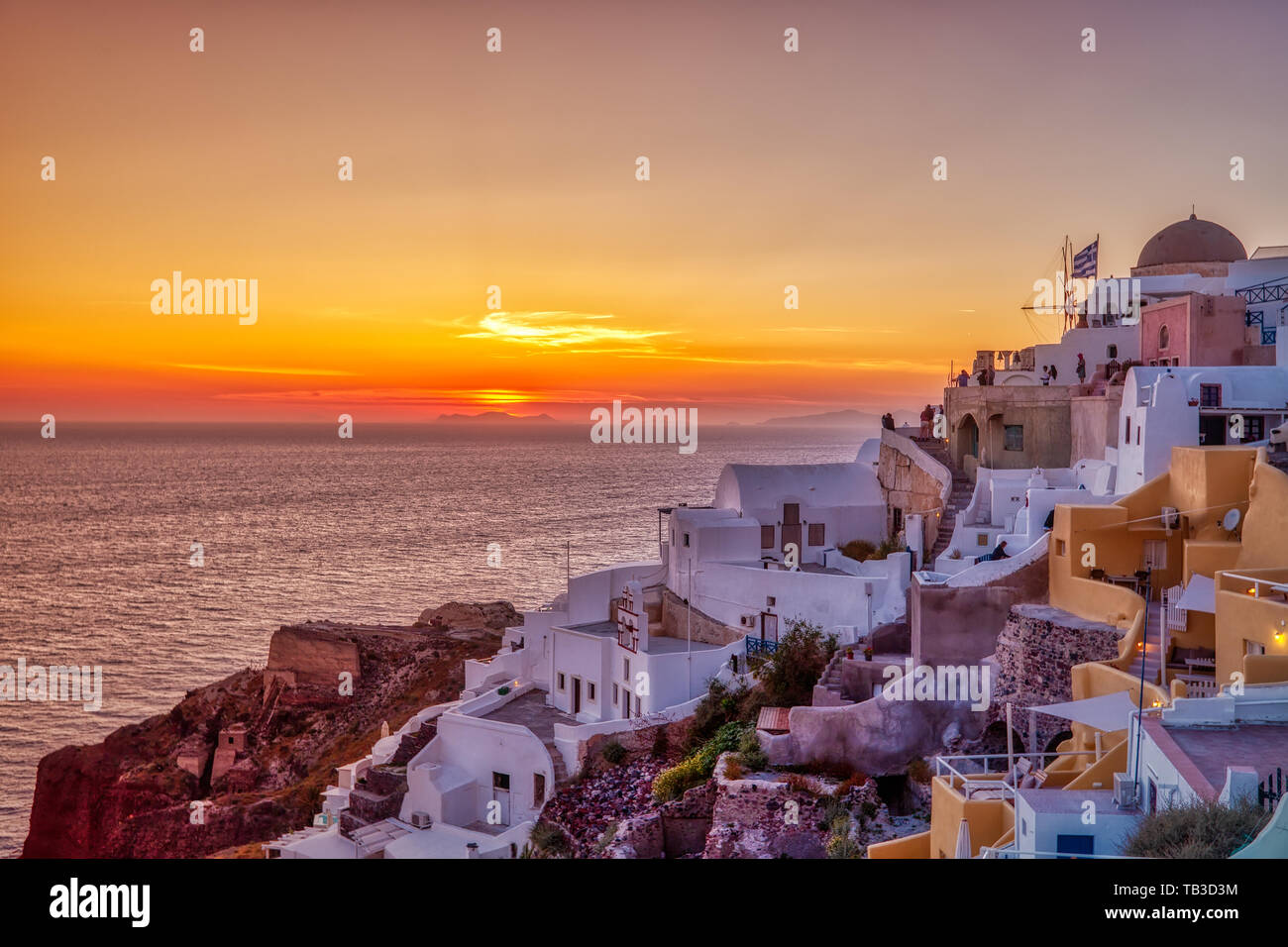 Greek island sunsets hi-res stock photography and images - Alamy