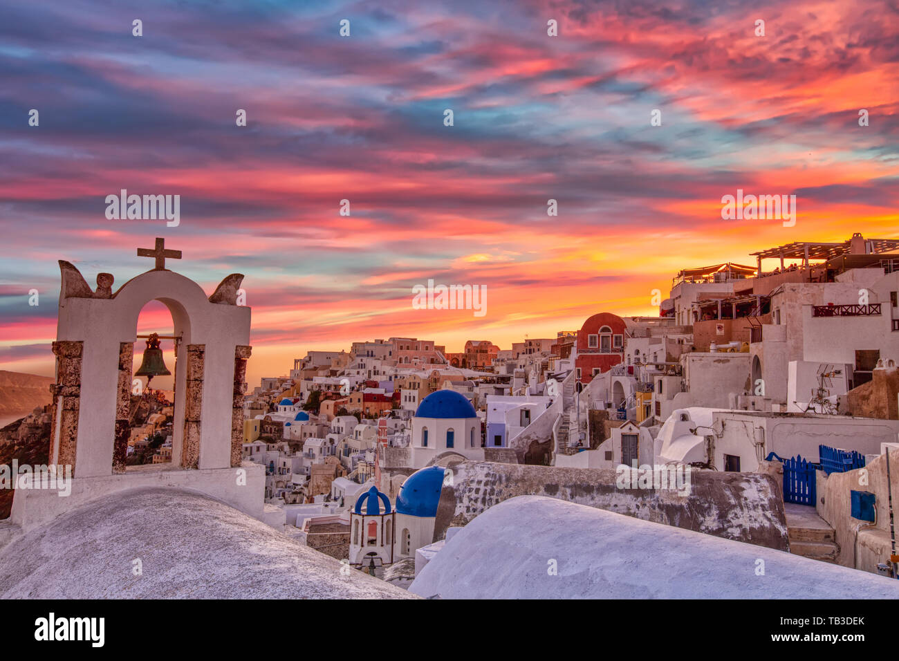 Greek island sunsets hi-res stock photography and images - Alamy