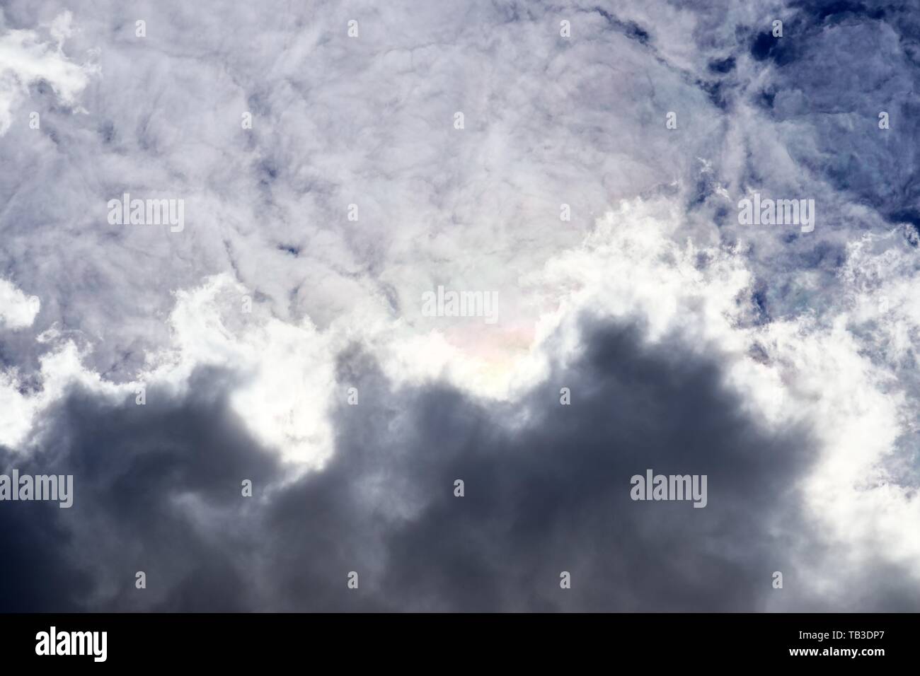 Dark clouds forming in the sky right before a thunderstorm Stock Photo ...