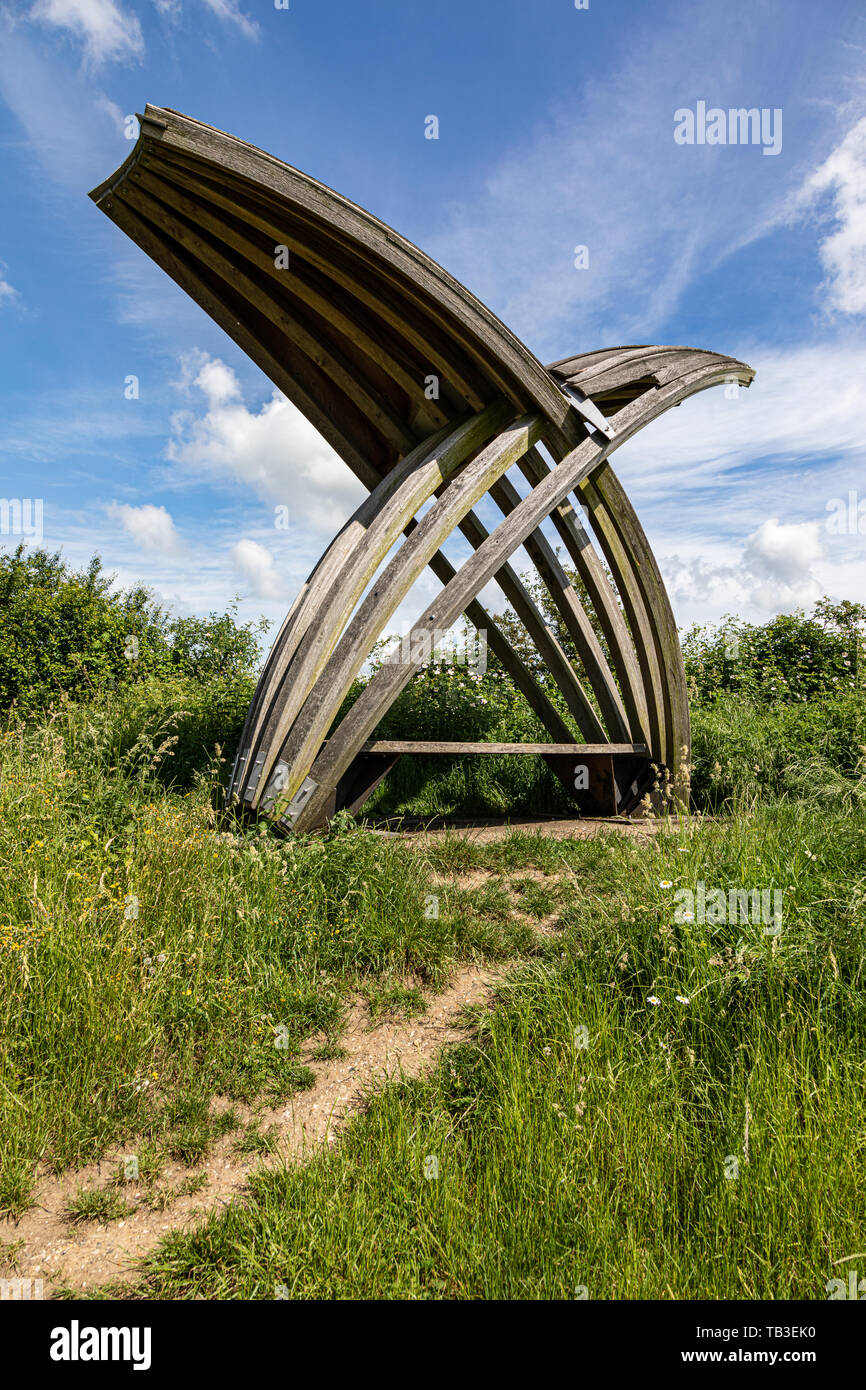 Longwick Phoenix Trail, sculpture and seating bench, longwick ...
