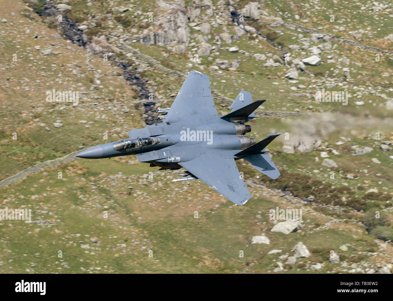 F-15E Strike Eagle tranists the A5 Pass in LFA7, leading the way for F ...