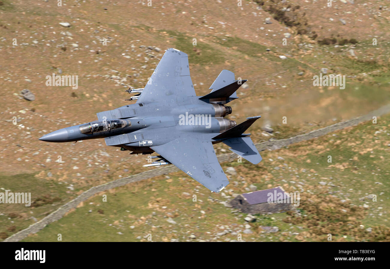 F-15E Strike Eagle tranists the A5 Pass in LFA7, leading the way for F ...