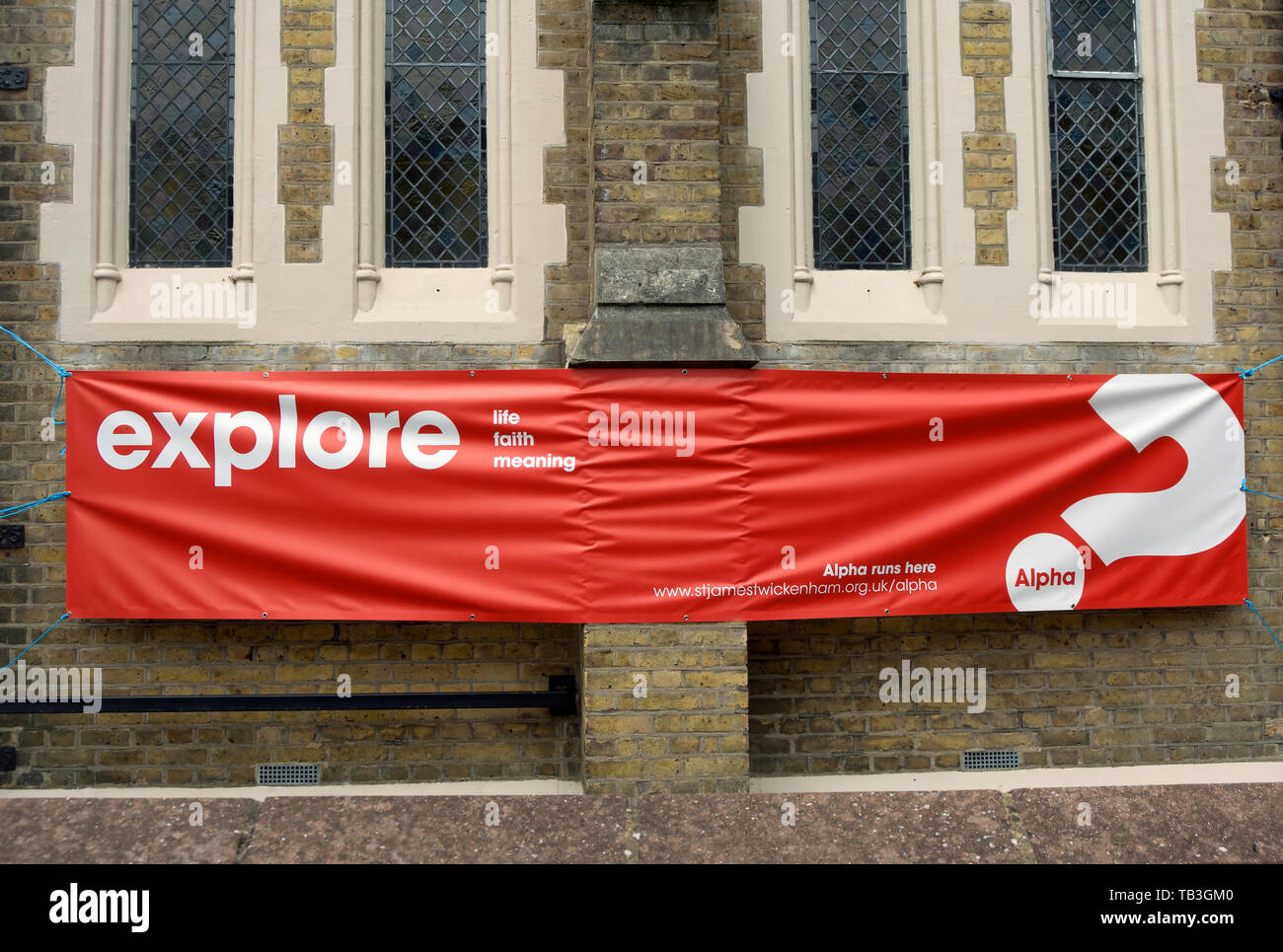 Alpha course banner hi-res stock photography and images - Alamy
