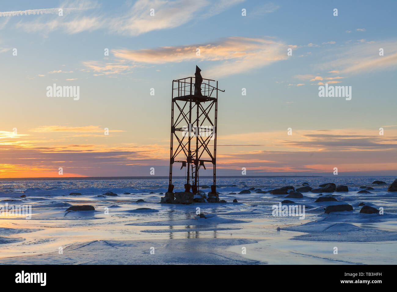 Watching over the frozen water hi-res stock photography and images - Alamy