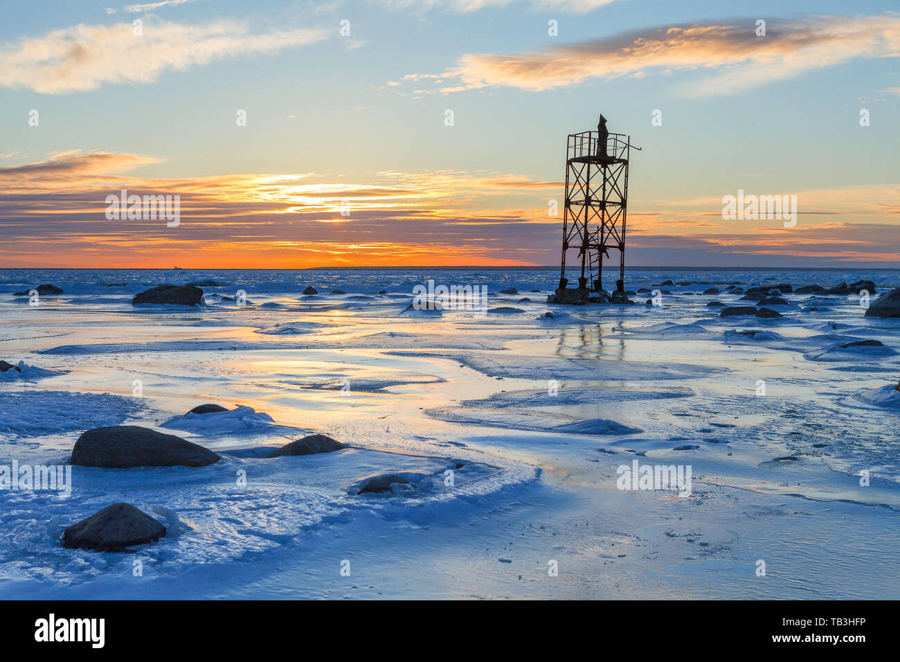 Watching over the frozen water hi-res stock photography and images - Alamy