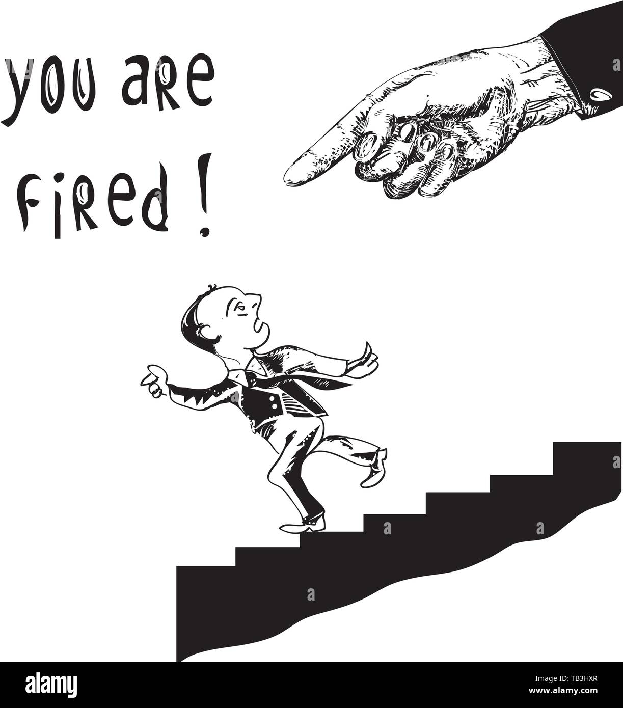 You are fired Stock Vector Image & Art - Alamy