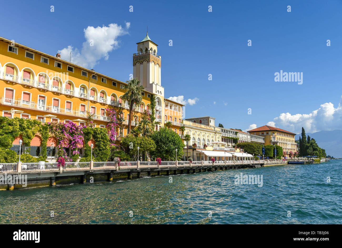 GARDONE RIVIERA, LAKE GARDA, ITALY - SEPTEMBER 2018: The Grand Hotel ...