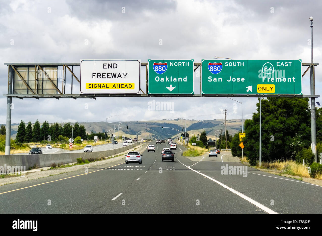 Traffic sign directions multiple hi-res stock photography and images ...