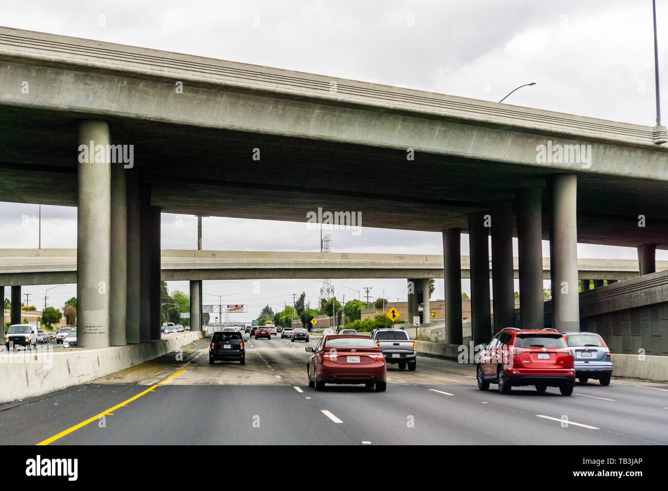 Ca freeway interchange hi-res stock photography and images - Alamy