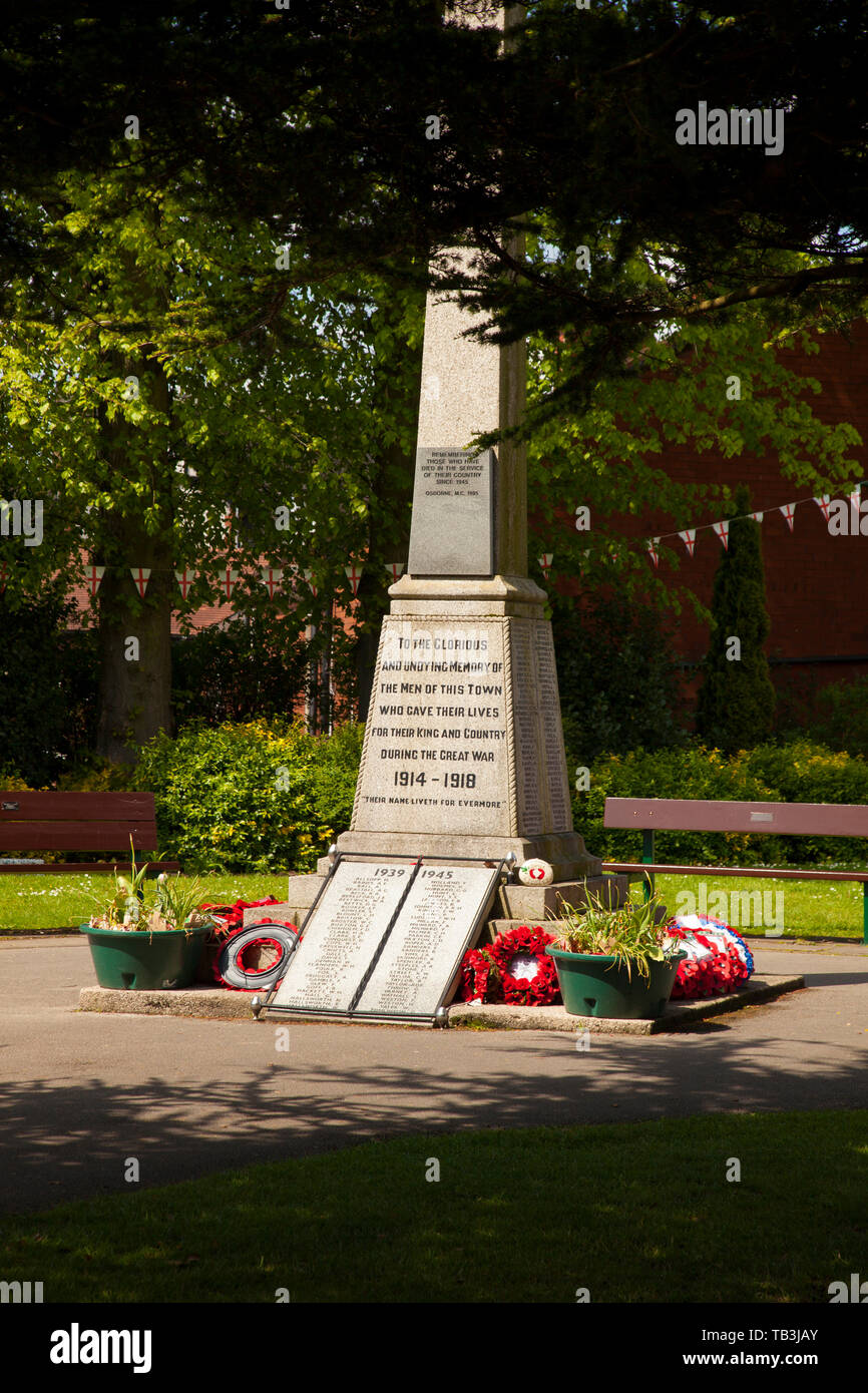 Belper War Memorial Stock Photo - Alamy
