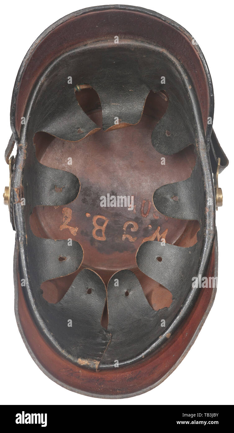 An Imperial German NCO pre-war shako for Jäger Battalion No. 7 ...