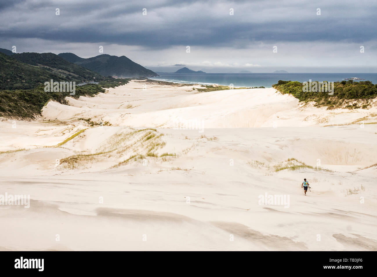 Dunes of Siriu Beach. Garopaba, Santa Catarina, Brazil Stock Photo - Alamy