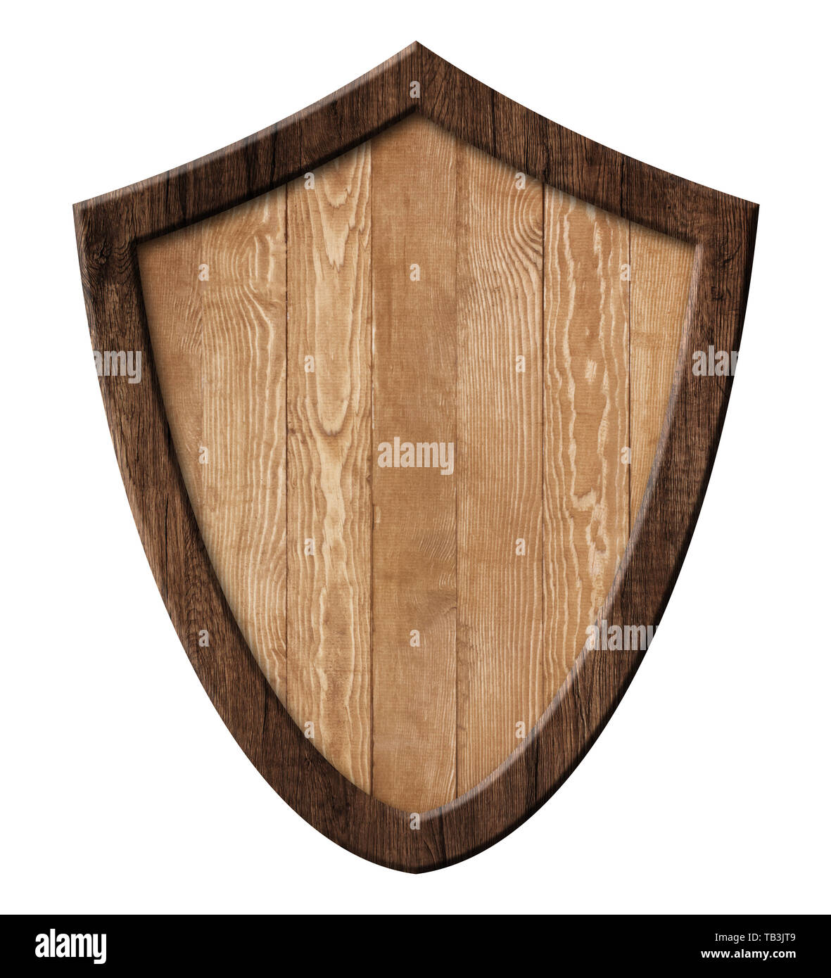 Wooden defense protection shield board made of natural wood with dark ...