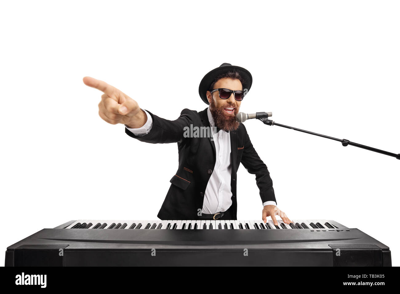 Keyboard piano microphone hi-res stock photography and images - Alamy