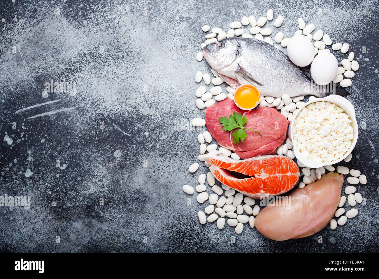 Natural food sources of potassium Stock Photo - Alamy