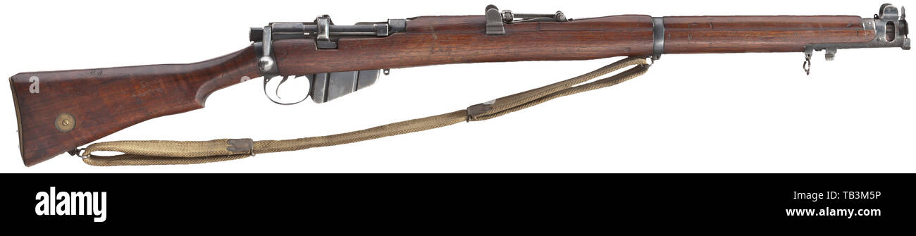 An Enfield (SMLE) Rifle Mark III*, with muzzle cap, Cal..303 Brit, no ...